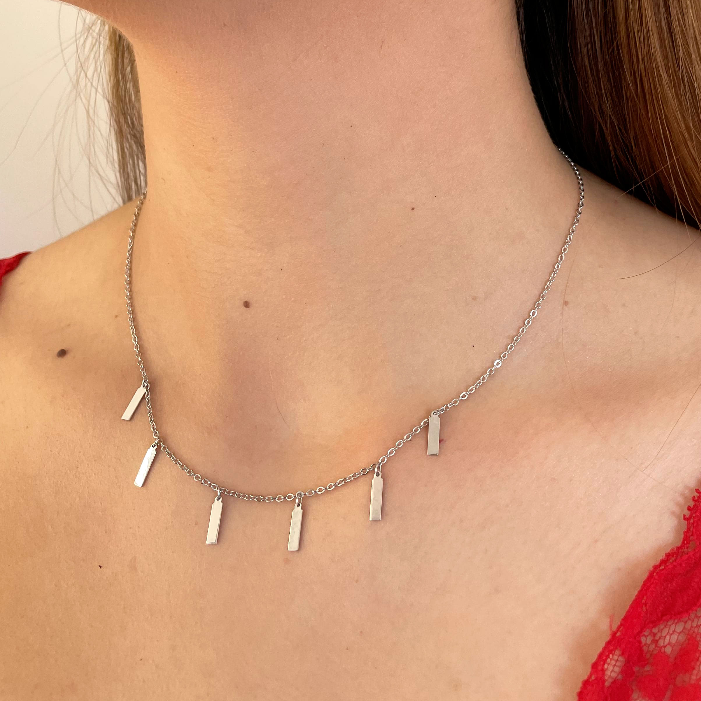 Collar Palos - Masse Silver